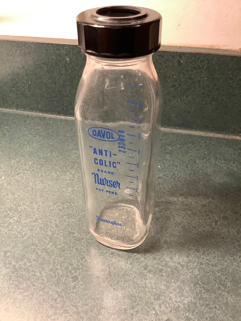 Vintage Davol Baby Bottle, 8oz, No Lid - Etsy