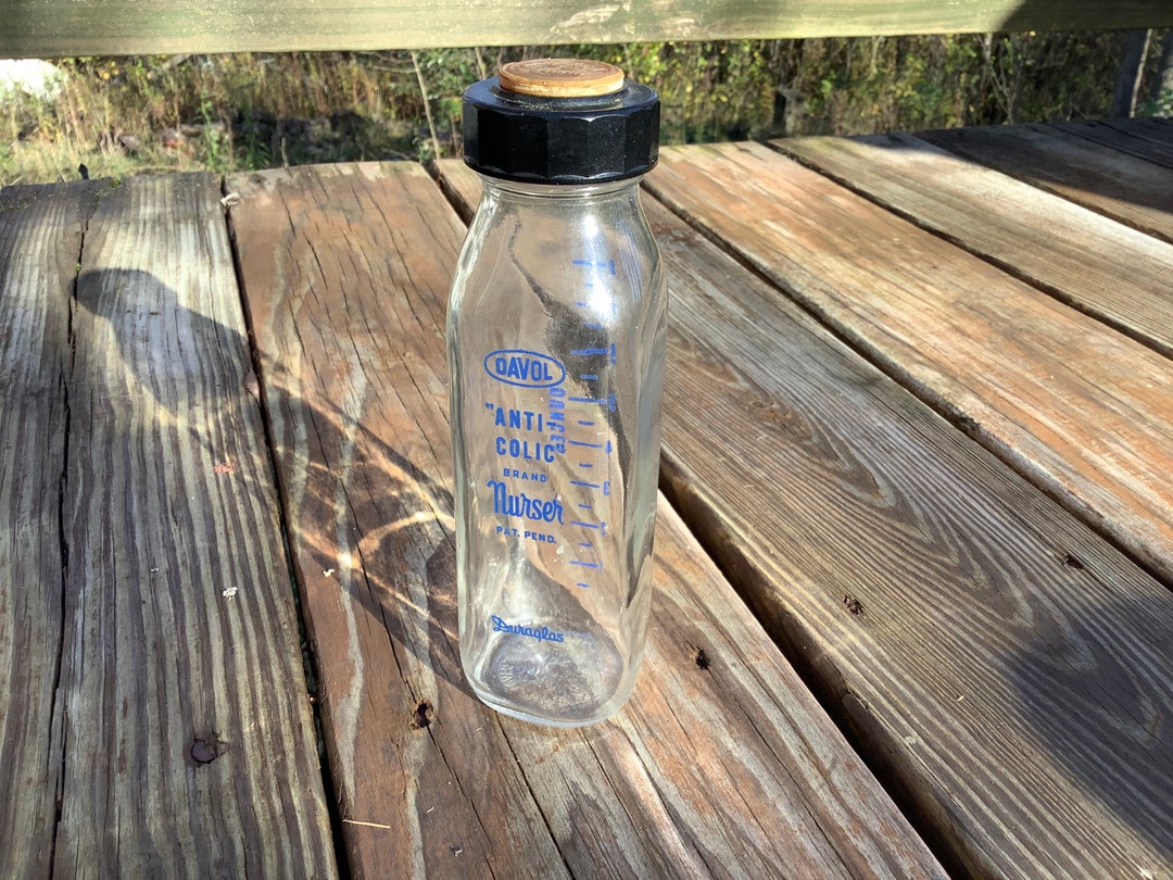 Vintage Davol Baby Bottle, 8oz - Etsy