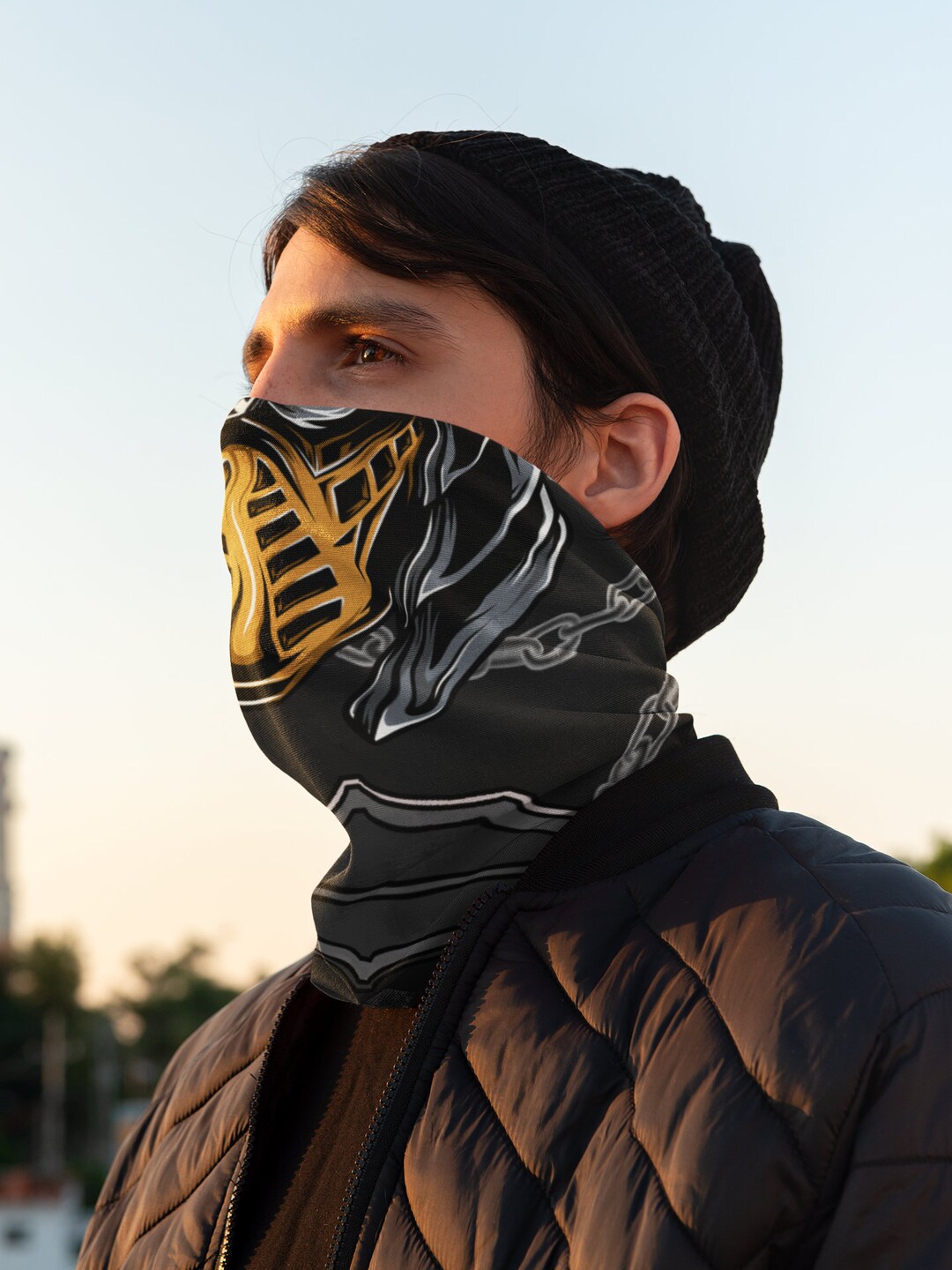Ninja Neck Gaiter Ninja Face Mask Ninja Covering Scorpion - Etsy