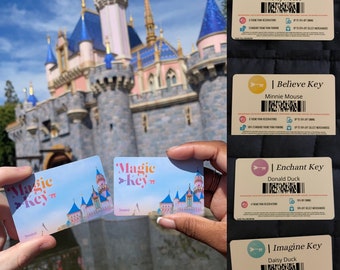 Disneyland Magic Key Card | Etsy