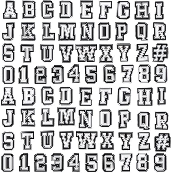 Alphabet Number Shoe Charms | Etsy