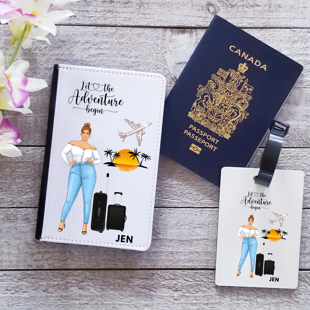 Adventure Begins Passport Holder | Passport Cover| Personalized Luggage ...