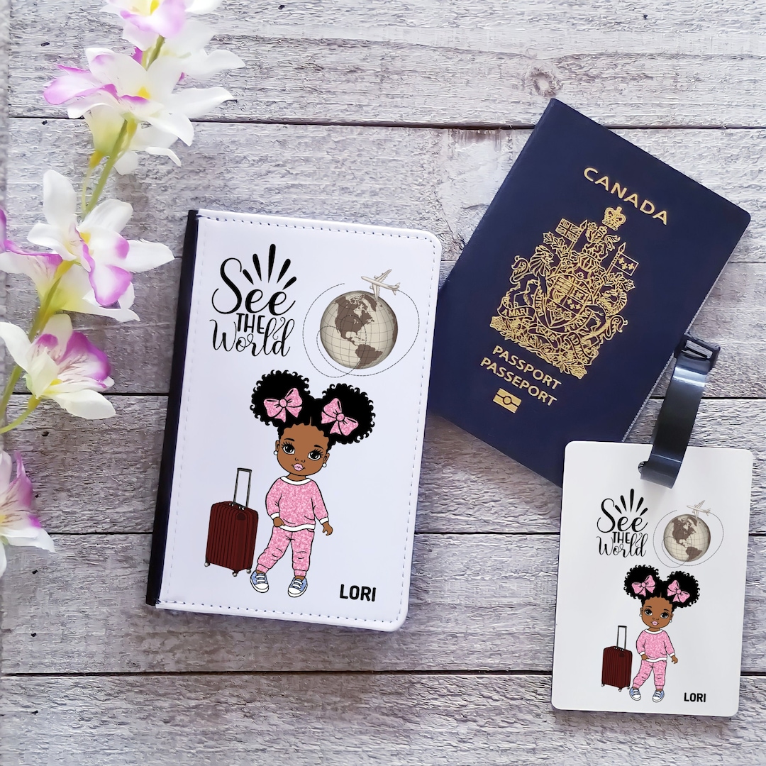 Girls See the World Passport Holder- Passport Cover Personalized ...