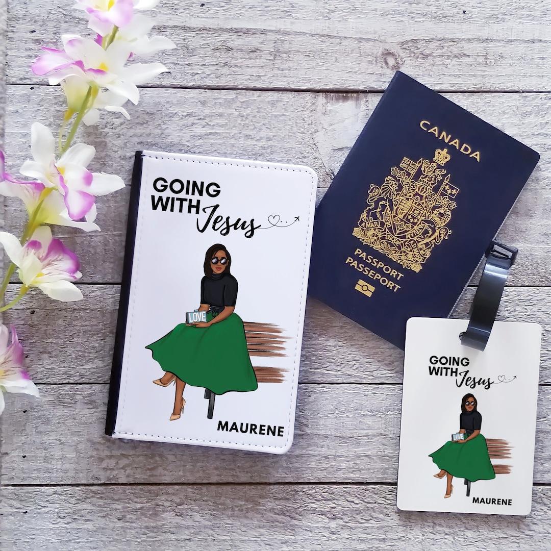Going With JESUS Passport Holder- Passport Cover - Personalized Luggage ...