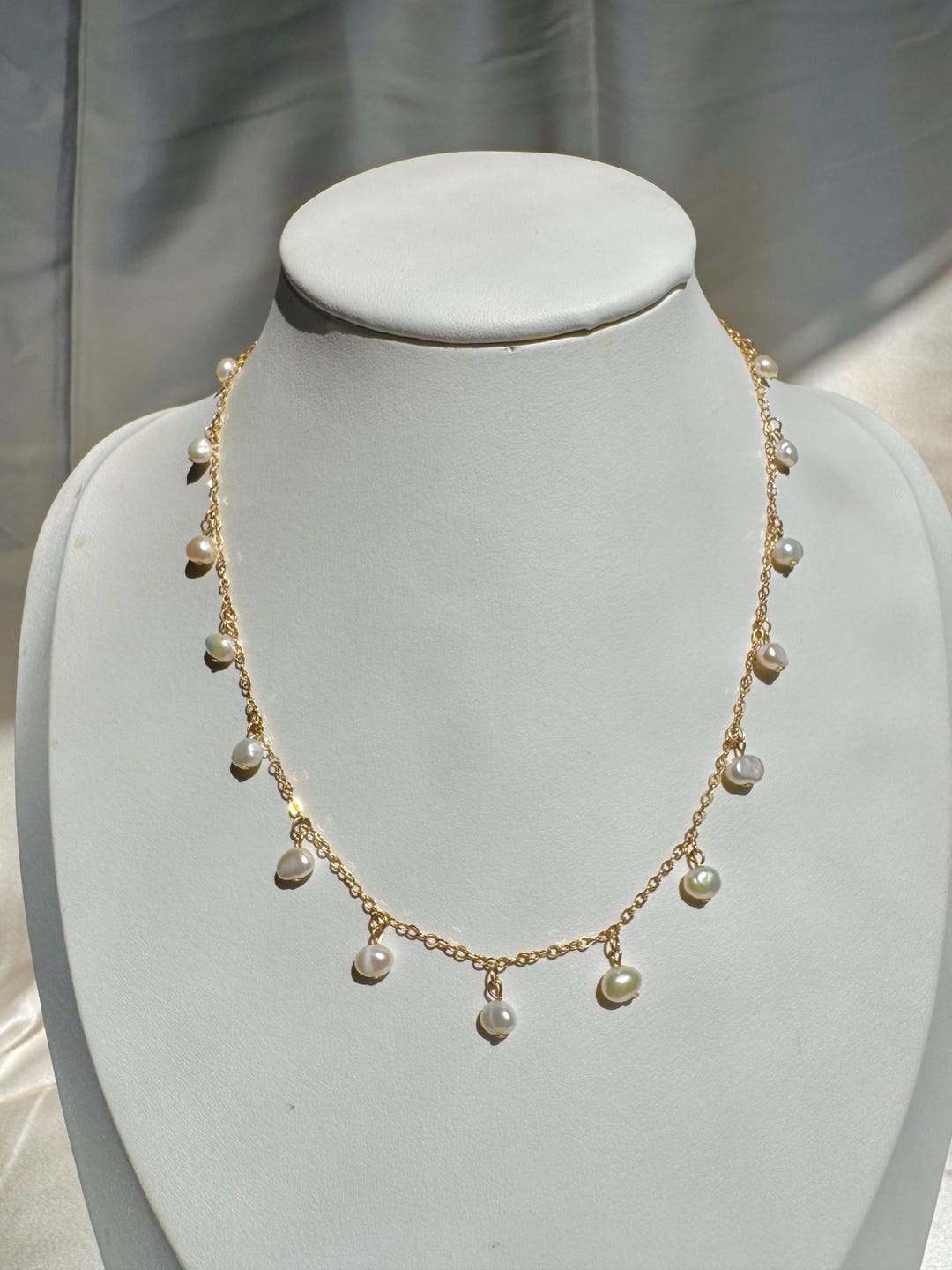 Natural Freshwater Irregular Pearl Handmade Necklace | Genuine Baroque ...