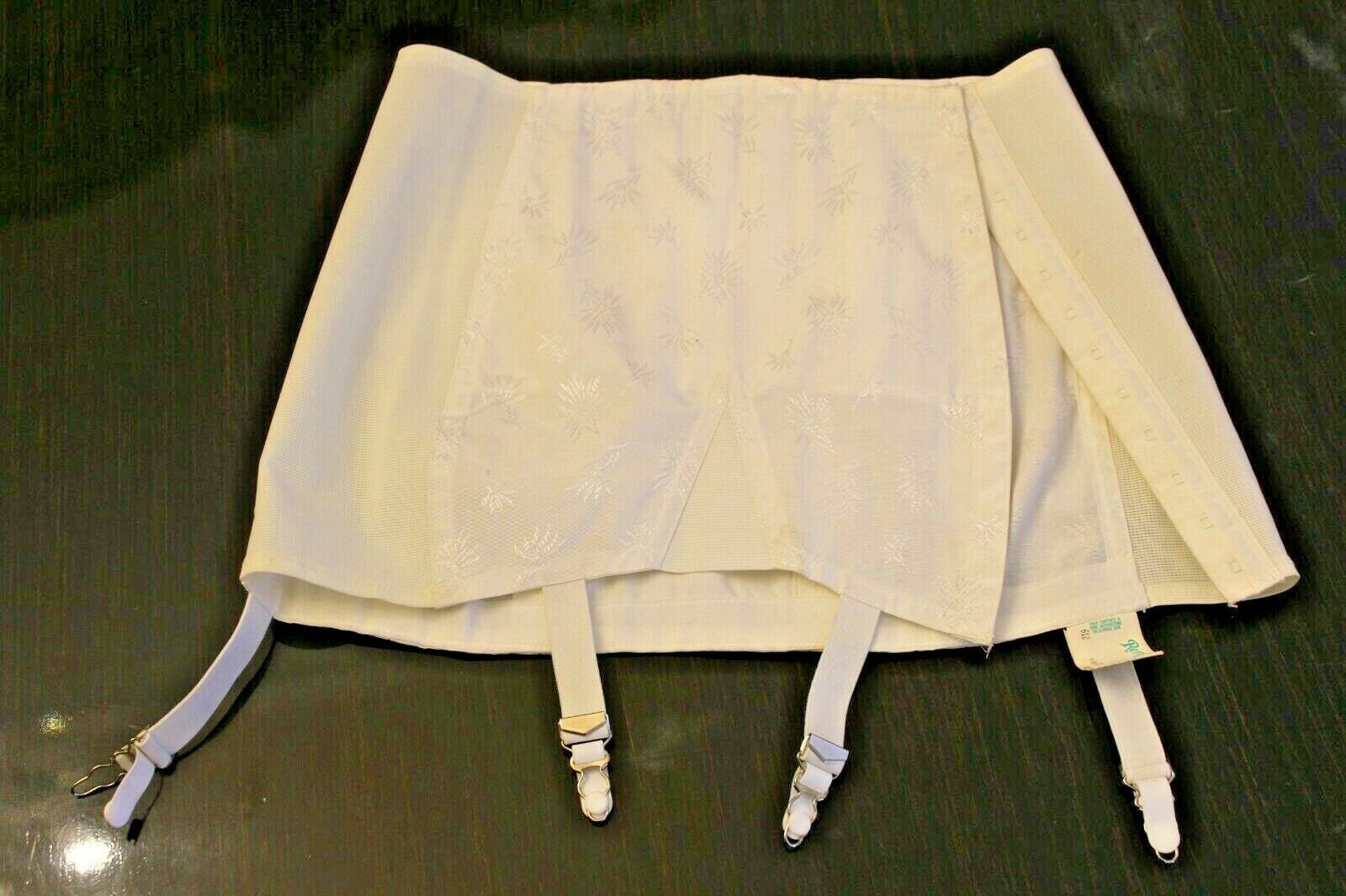 Vintage Rengo Open Bottom Girdle Hook N Eye Closure With Garters Medium ...