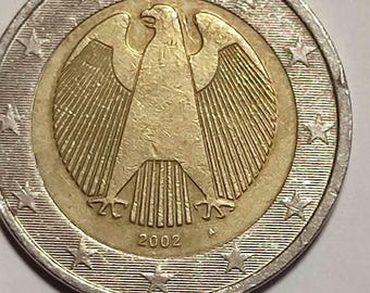 2 Euro Coin From Germany 2002 - Etsy