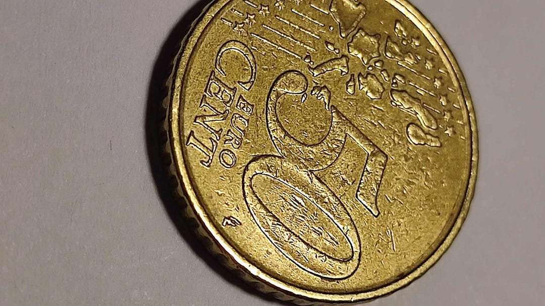 50 Cent Belgium 1999, Rare Euro Cent Coin, Albert II Cent Coin, Vintage ...