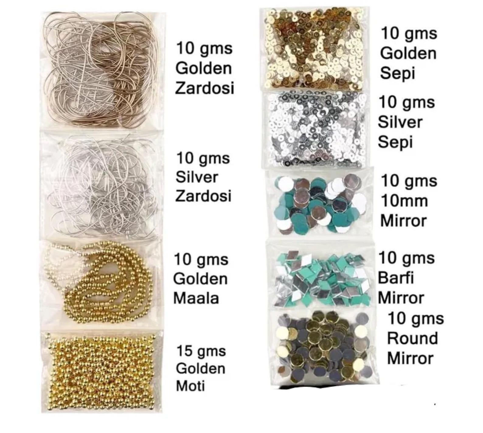 Aari Work Beginner Kit: Gold Frame, Beads, Needles & More - Etsy