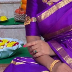 Simple Vanki Style Maggam Blouse With Kundan,stones and Beads Work on ...