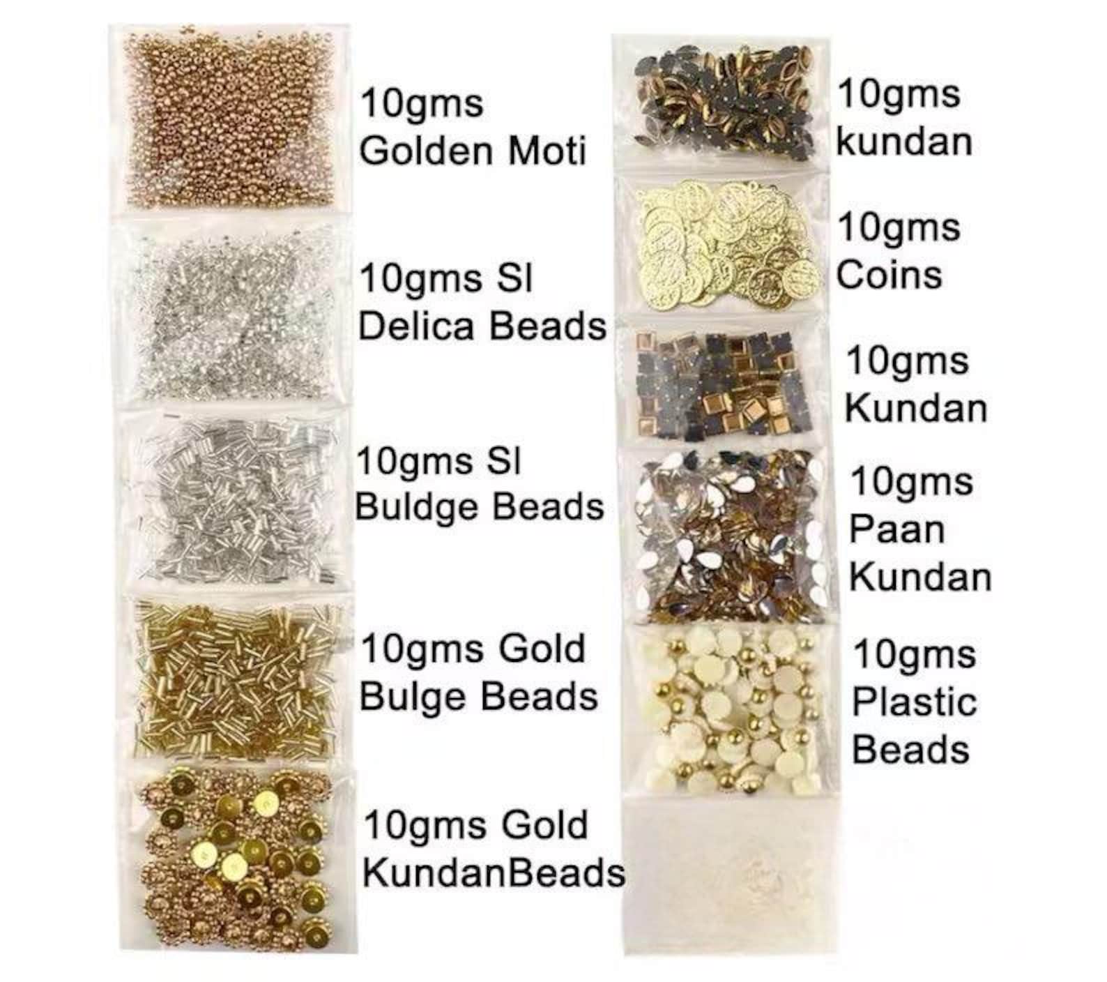 Aari Work Beginner Kit: Gold Frame, Beads, Needles & More - Etsy