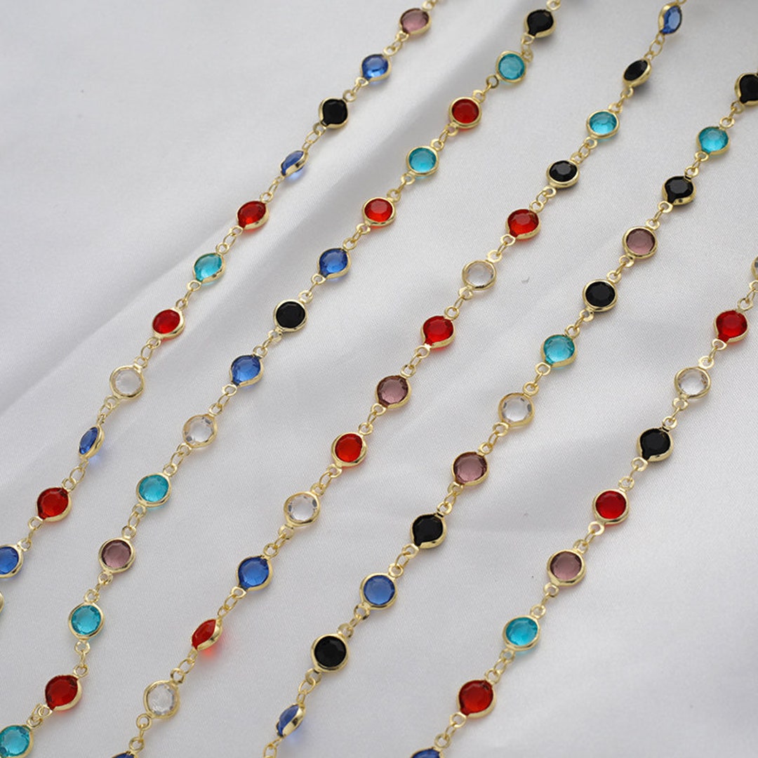 1 Meter Long 14K Gold Plated Chain 7mm Width Cable Chain - Etsy