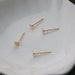 20pcs 14k Gold Plated Ear Stud Posts With Cup Peg, Stud Earring Posts ...
