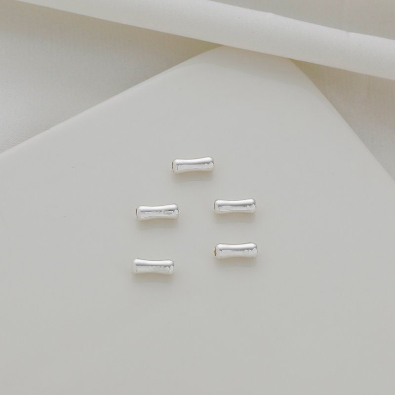 Silver Tube Beads - Etsy