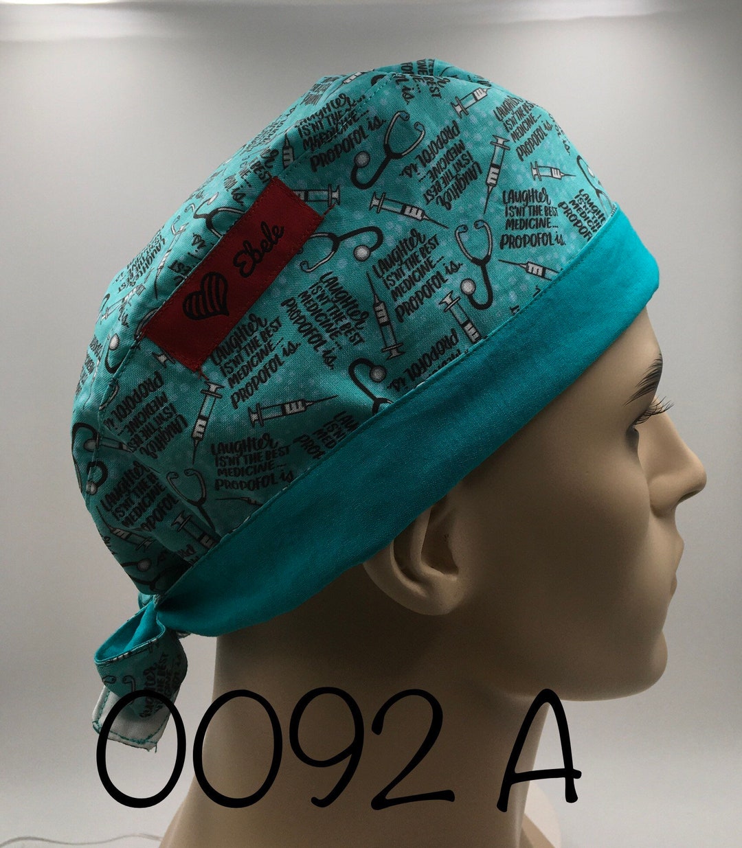 Anesthesia Stat! Blame Anesthesia .propofol Print Snazzy Scrub Cap Size ...
