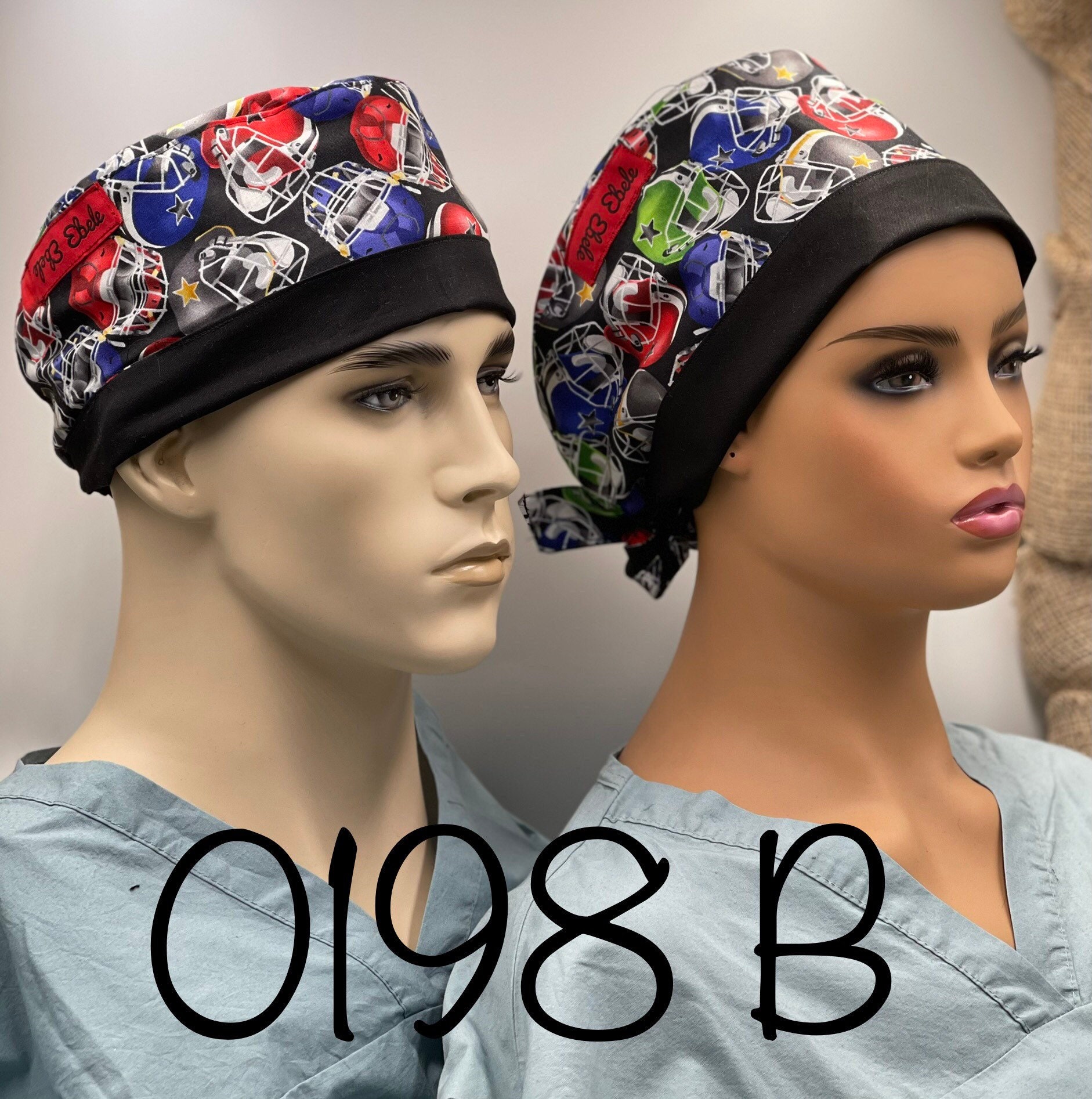 Game Changer! Game On! Cheer Your Team Scrub Caps. in Size Regular and ...