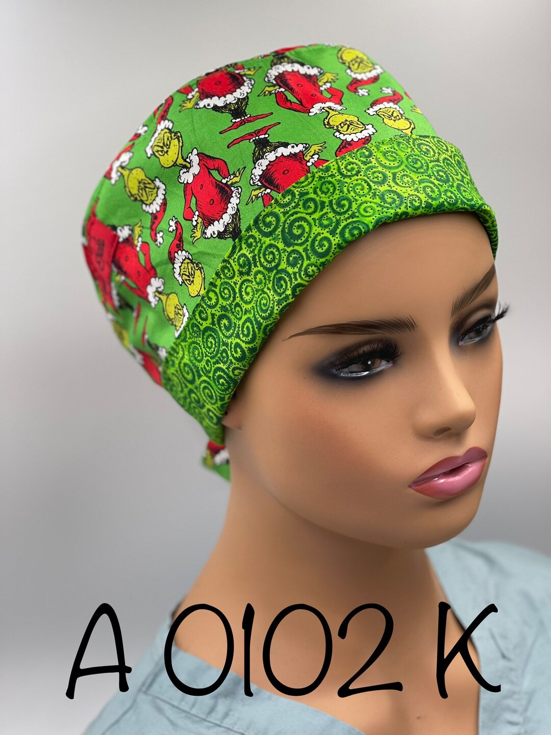 Grinch Scrub Caps. the Grinch Grinching! All Sizes . Snazzy Christmas ...
