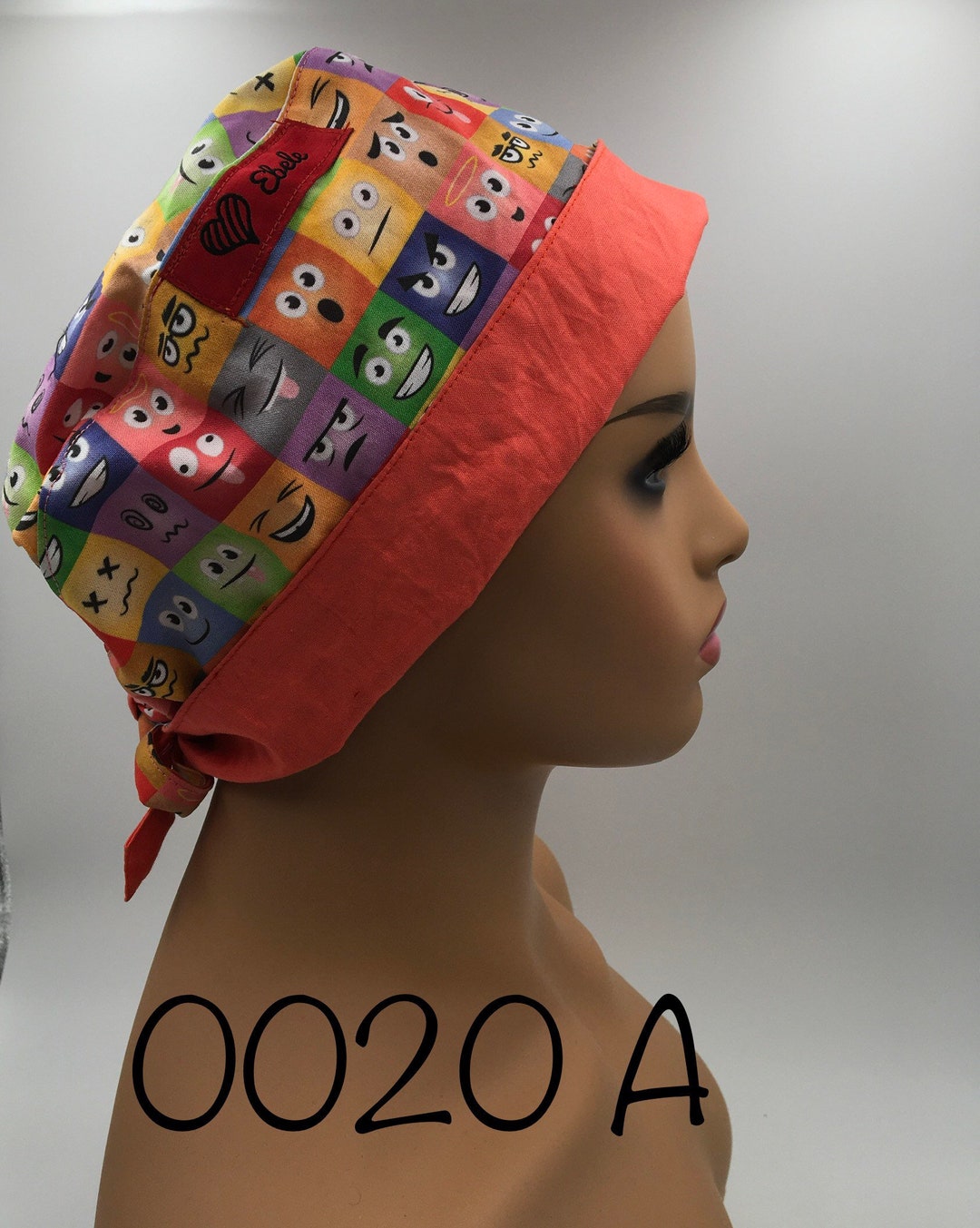 Snazzy Let’s Make Faces. Faces Emoji Motif Scrub Hats.regular Size. - Etsy