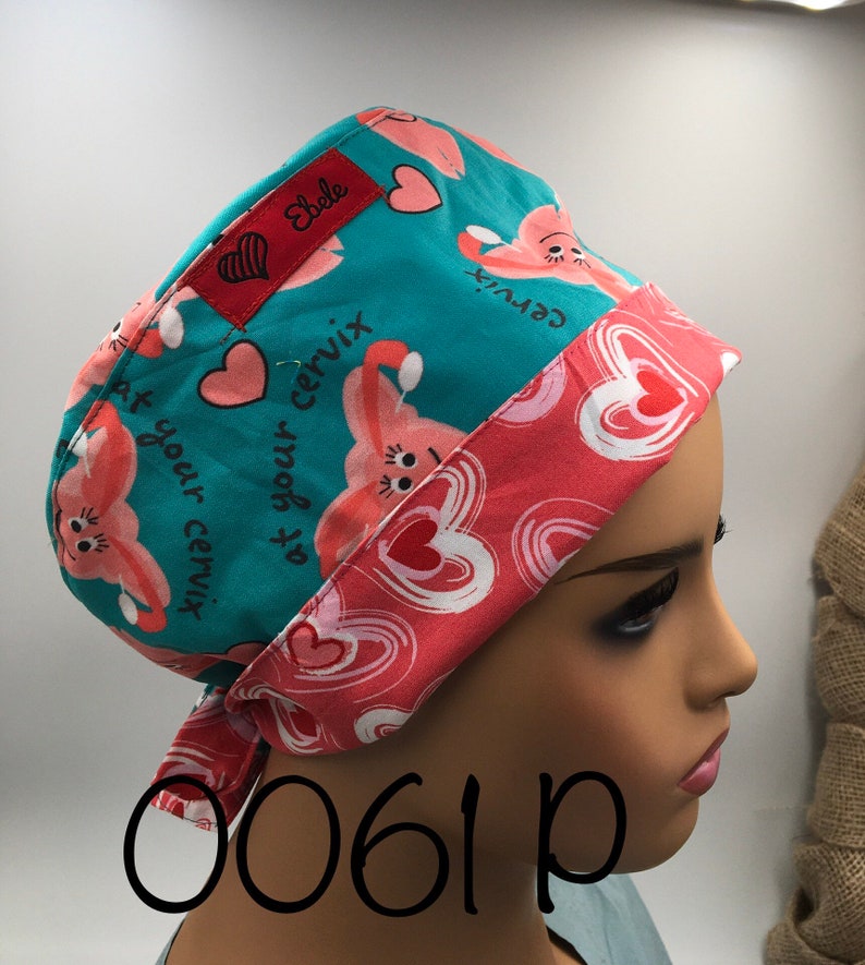 At Your Cervix In Your Uterus Cheeky Tie Back Scrub Cap Etsy