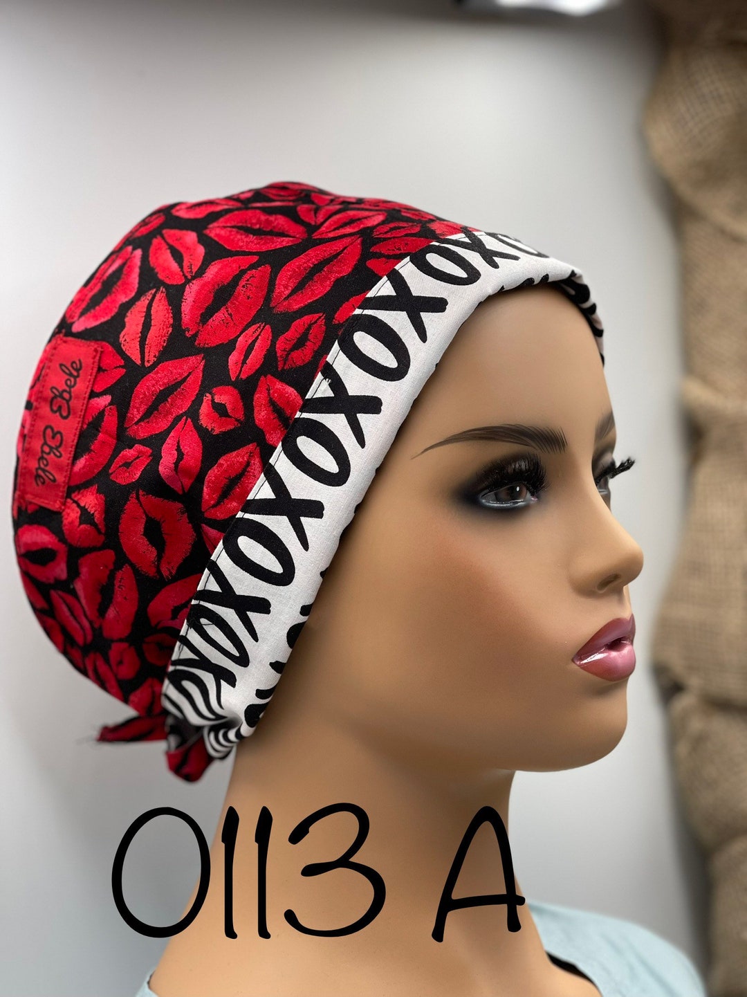 Kiss My …….. Lips! Red Hot Lips, Red Hot Kisses! Valentines Scrub Caps ...