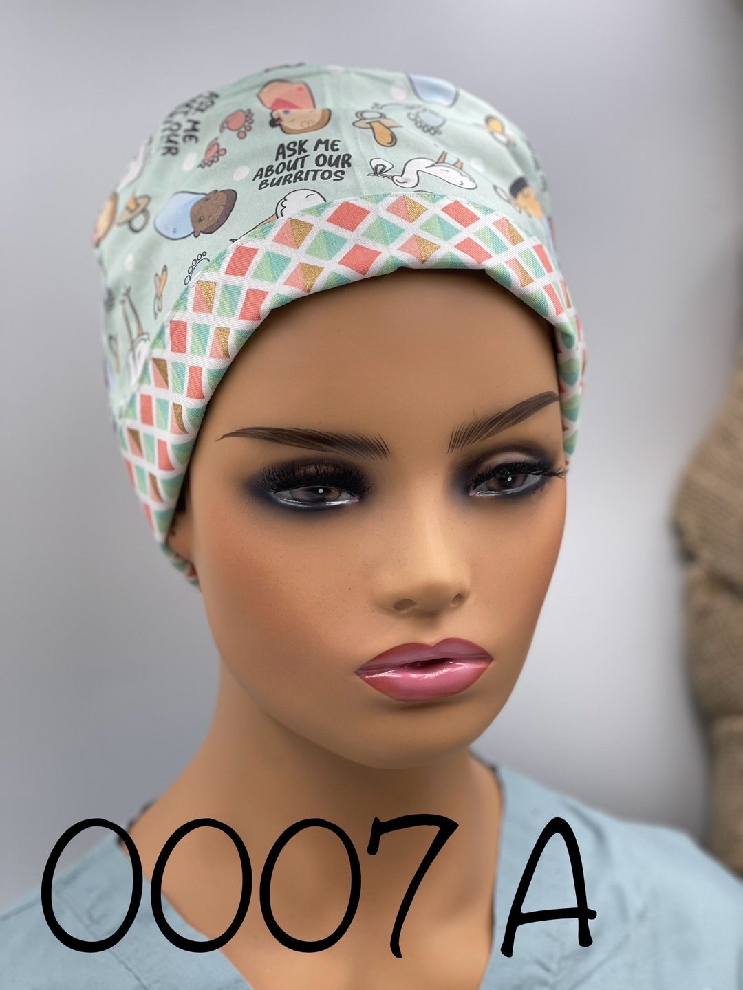 Swaddled Burrito Newborn Baby NICU Scrub Caps.bundle of Joy Snazzy ...