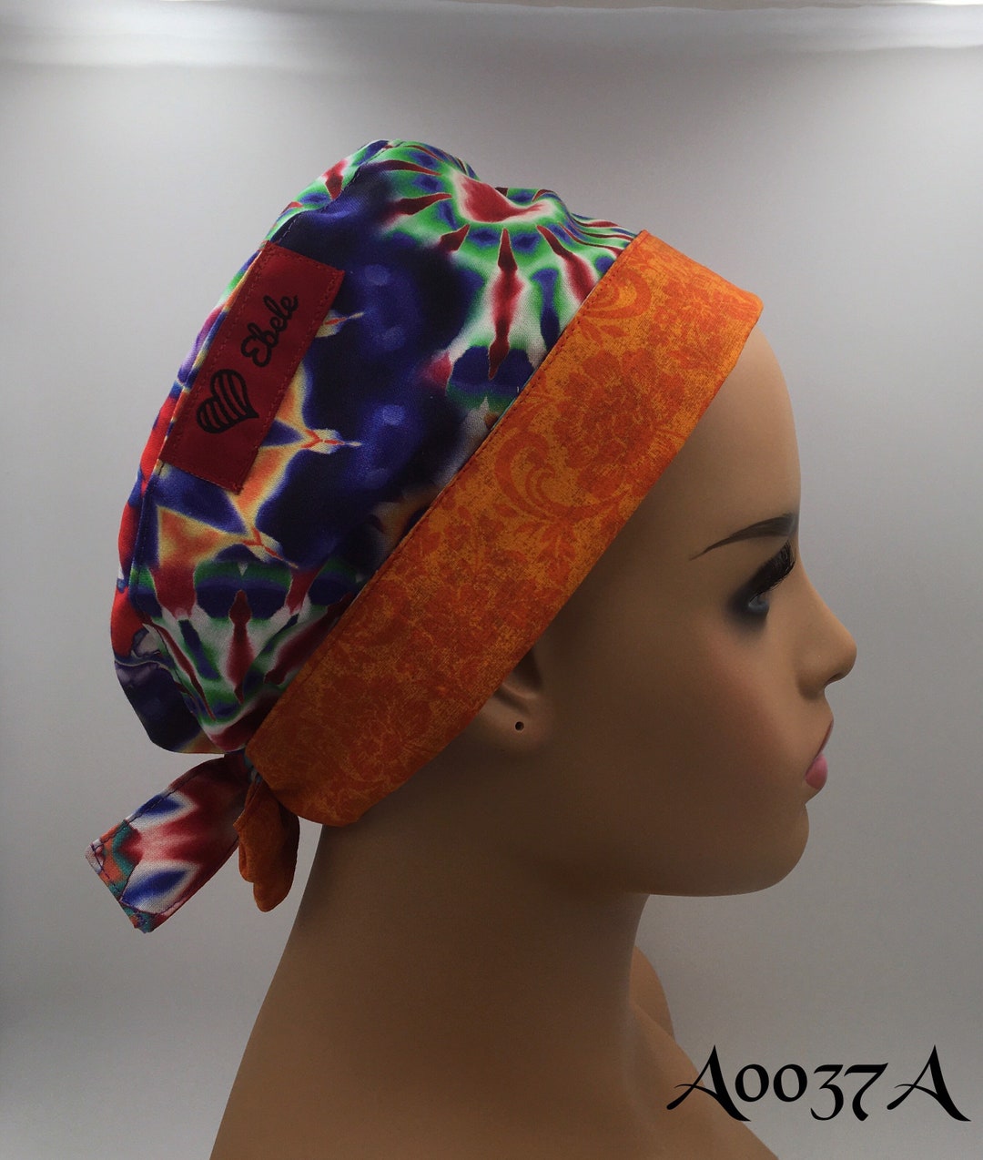 Snazzy Bohemian Tie Dye Scrubs Caps. Regular Size. - Etsy
