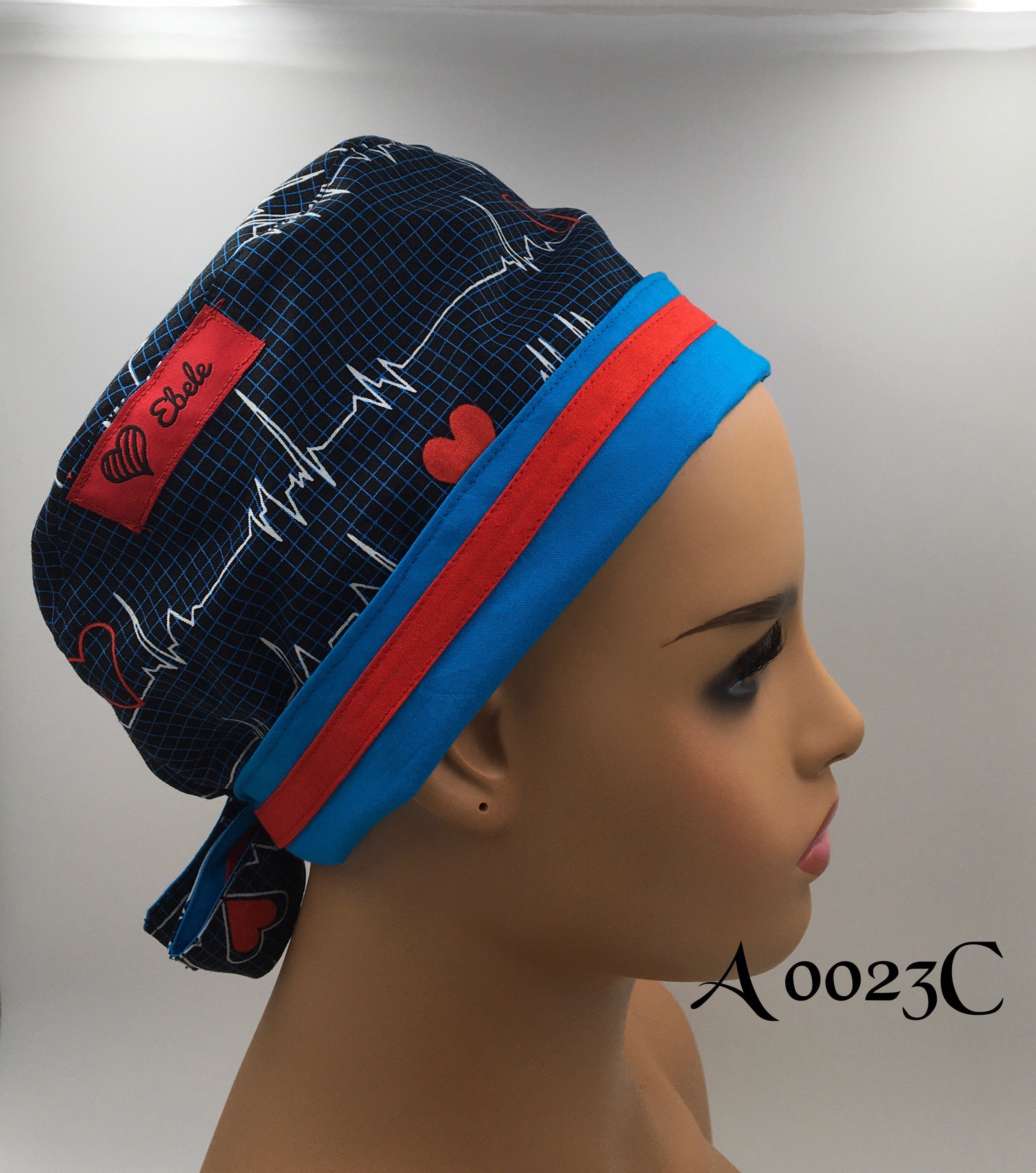 Snazzy EKG Scrub Caps. EKG Interpreted My Way Valentines Caps ...