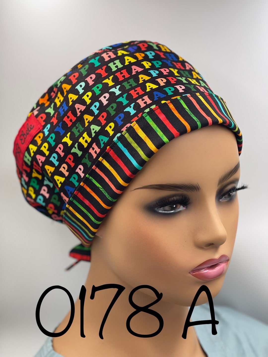 Happy Birthday/ Happy Face Scrub Caps. Celebration Scrub Caps. for That ...