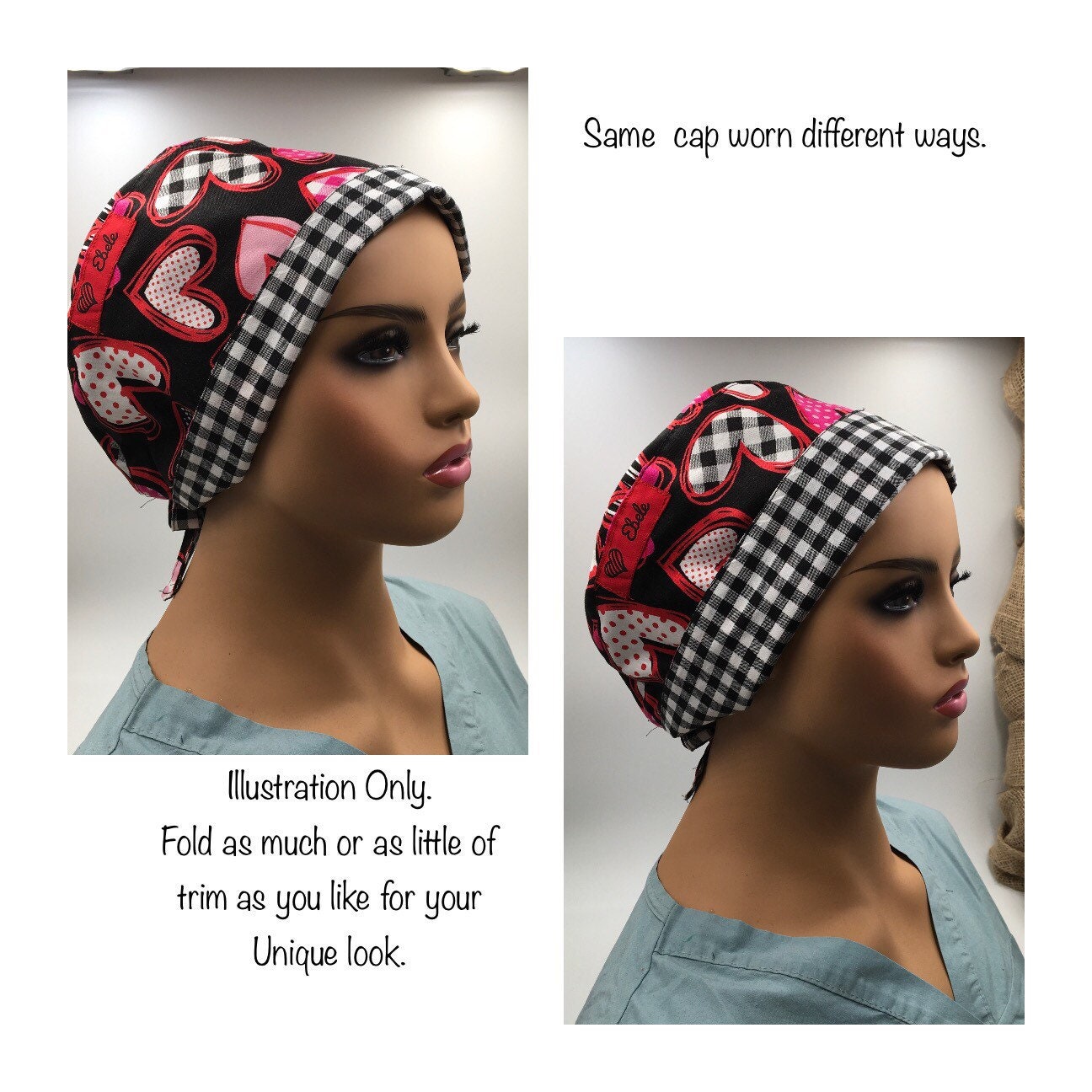 At Your Cervix! in Your Uterus. Cheeky Tie Back Scrub Cap, Regular Size ...