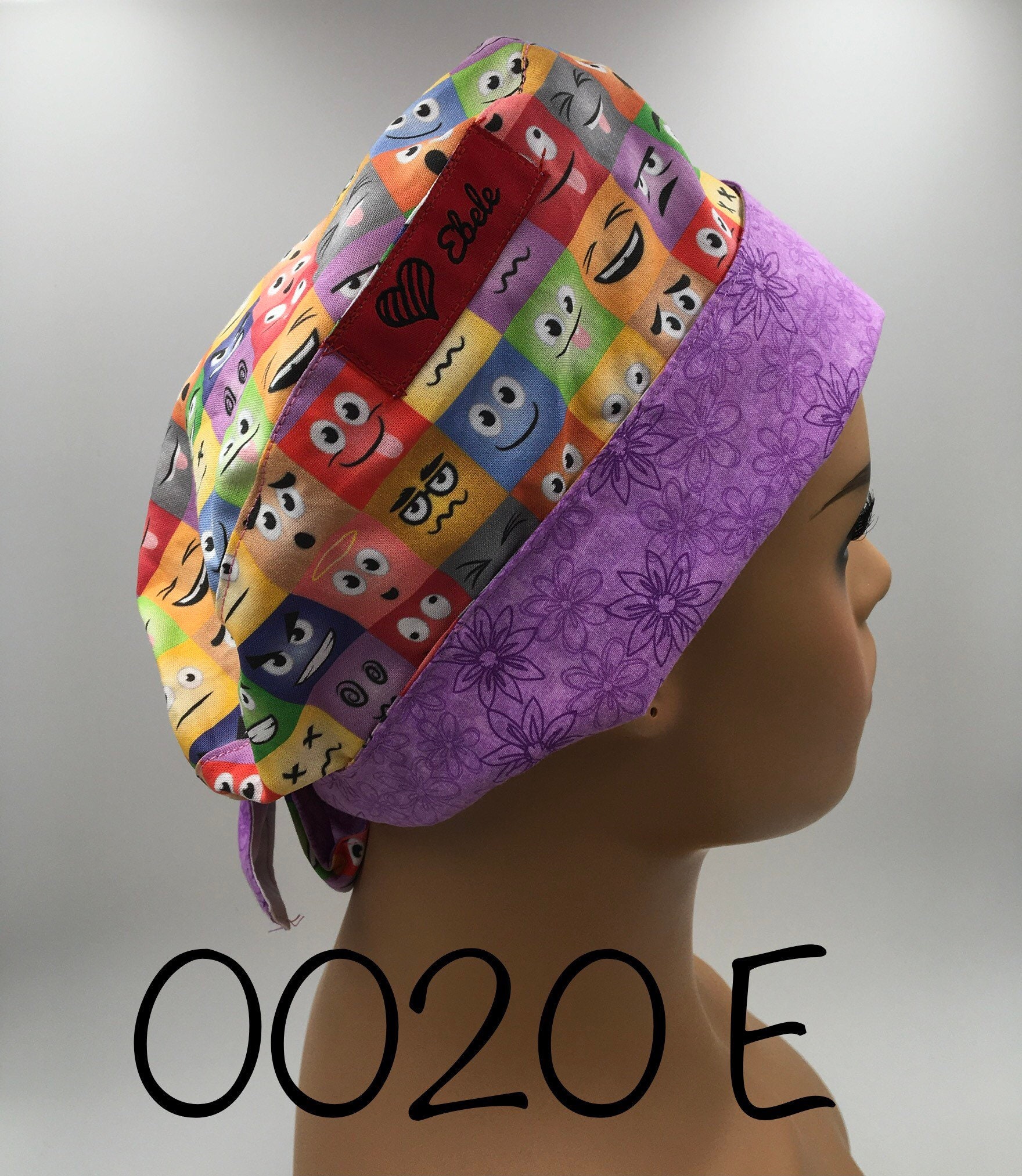 Snazzy Let’s Make Faces. Faces Emoji Motif Scrub Hats.regular Size. - Etsy