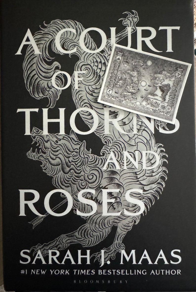 ACOTAR Map Sticker, Book, Reading, Stickers, A Court of Thorns and ...