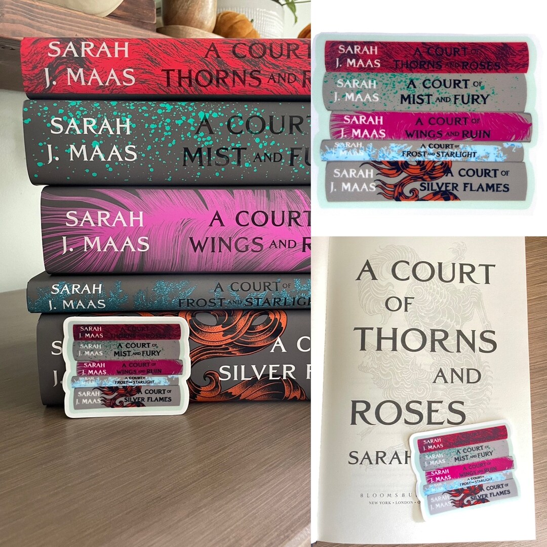ACOTAR Book Stack Sticker Waterproof, Dishwasher Safe A Court Of ...