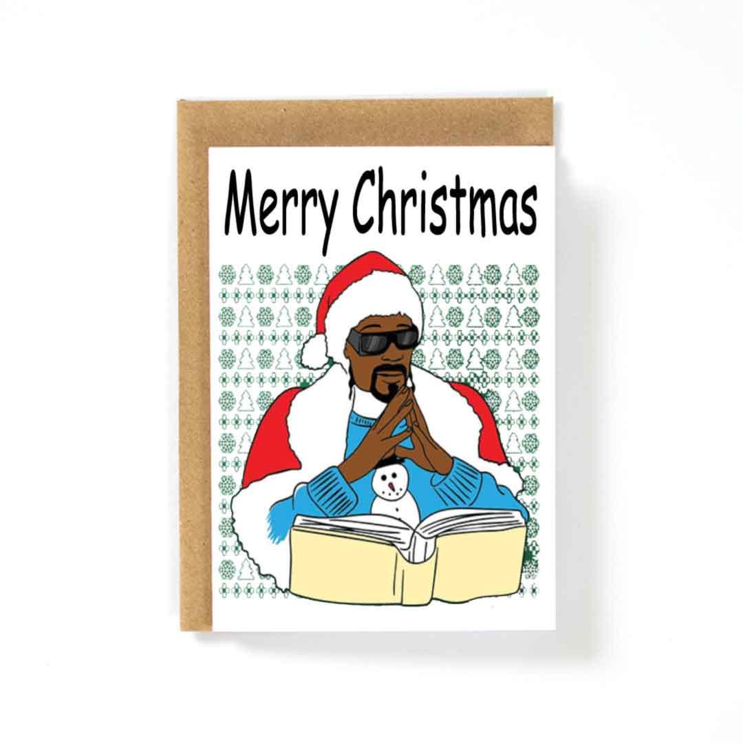 Snoop Dogg Merry Christmas Card for Men or Women Hilarious Holiday Card ...