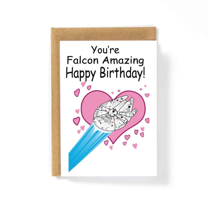 Falcon Happy Birthday Card - Etsy