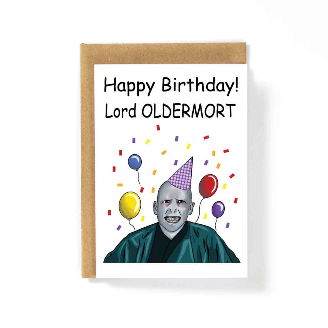 Harry Potter Oldermort Card V2 - Etsy