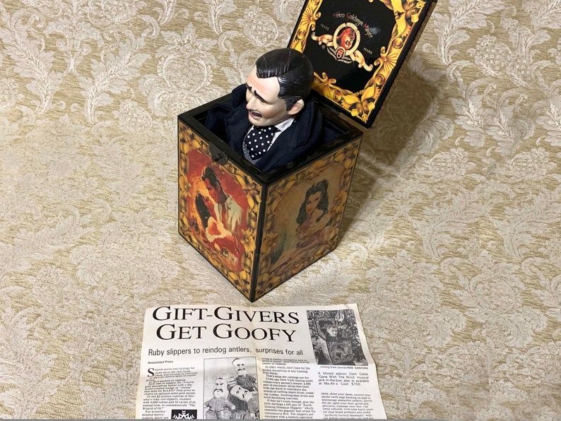 Formerly Musical and Animated Rhett Butler-jack-in-the-box - Etsy