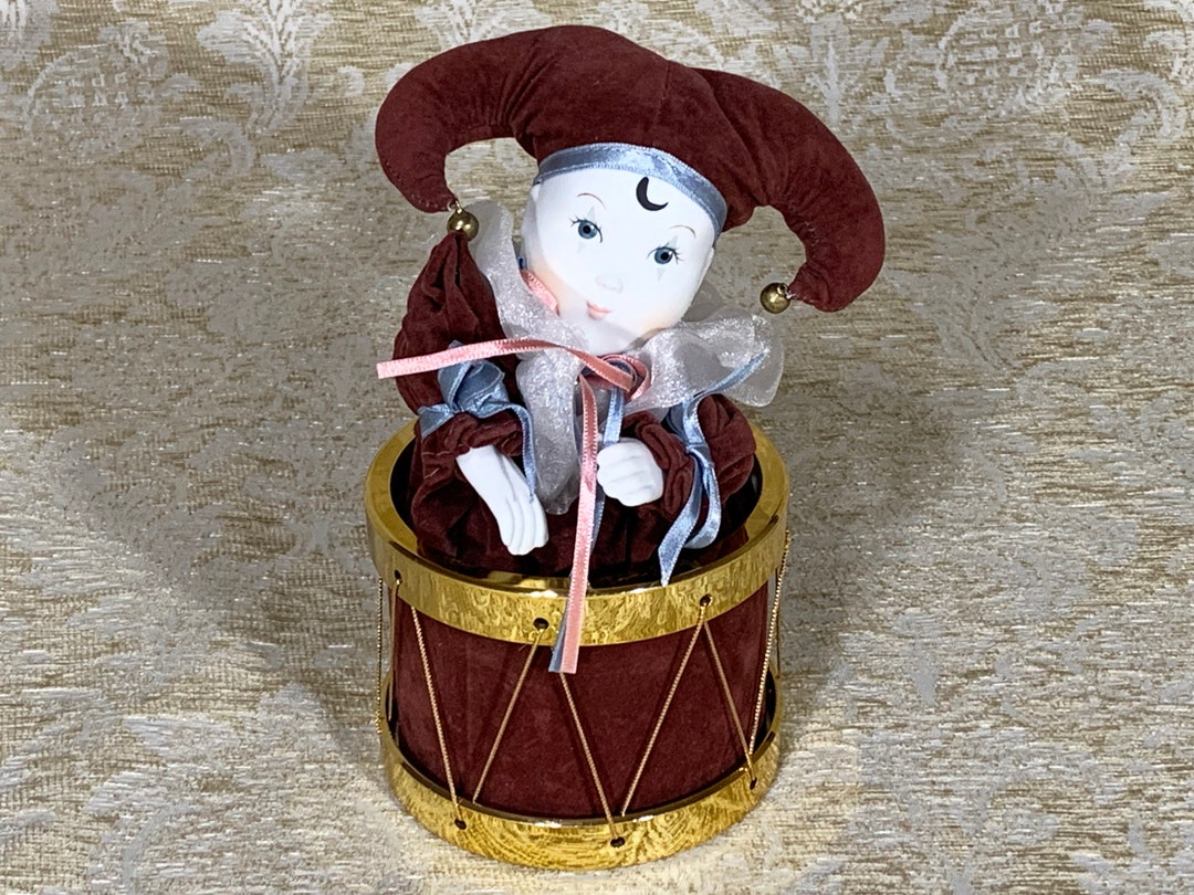 Vintage Clown Animated Music Box - Etsy