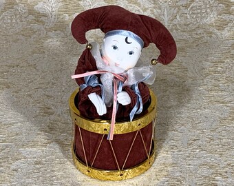 1970's Animated Porcelain Clown Music Box Send in the Clowns 8 ...
