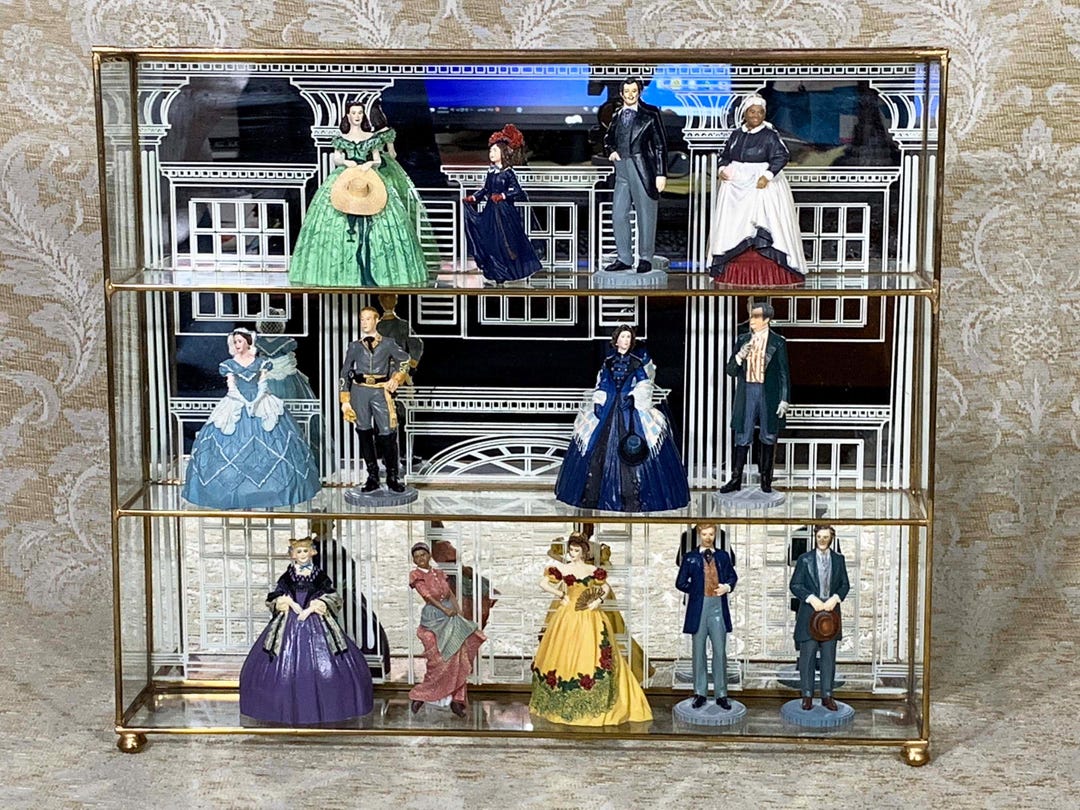 Franklin Mint gone With the Wind Figurines and Display Case - Etsy