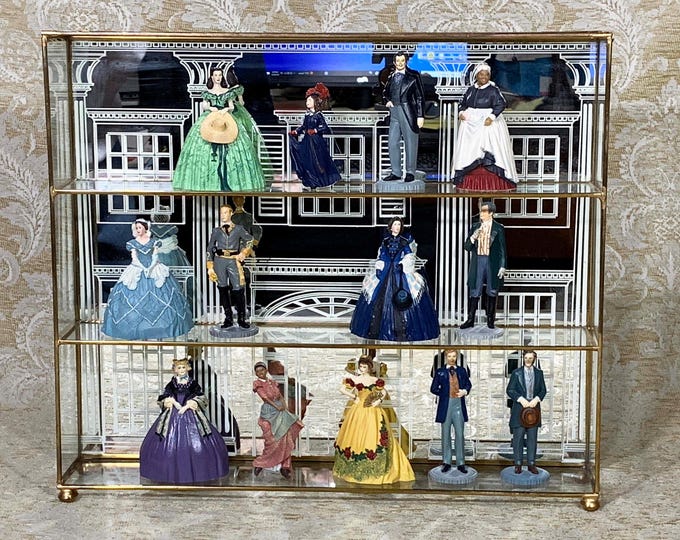 Franklin Mint "gone With the Wind" Figurines and Display Case - Etsy