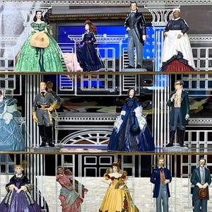 Franklin Mint gone With the Wind Figurines and Display Case - Etsy