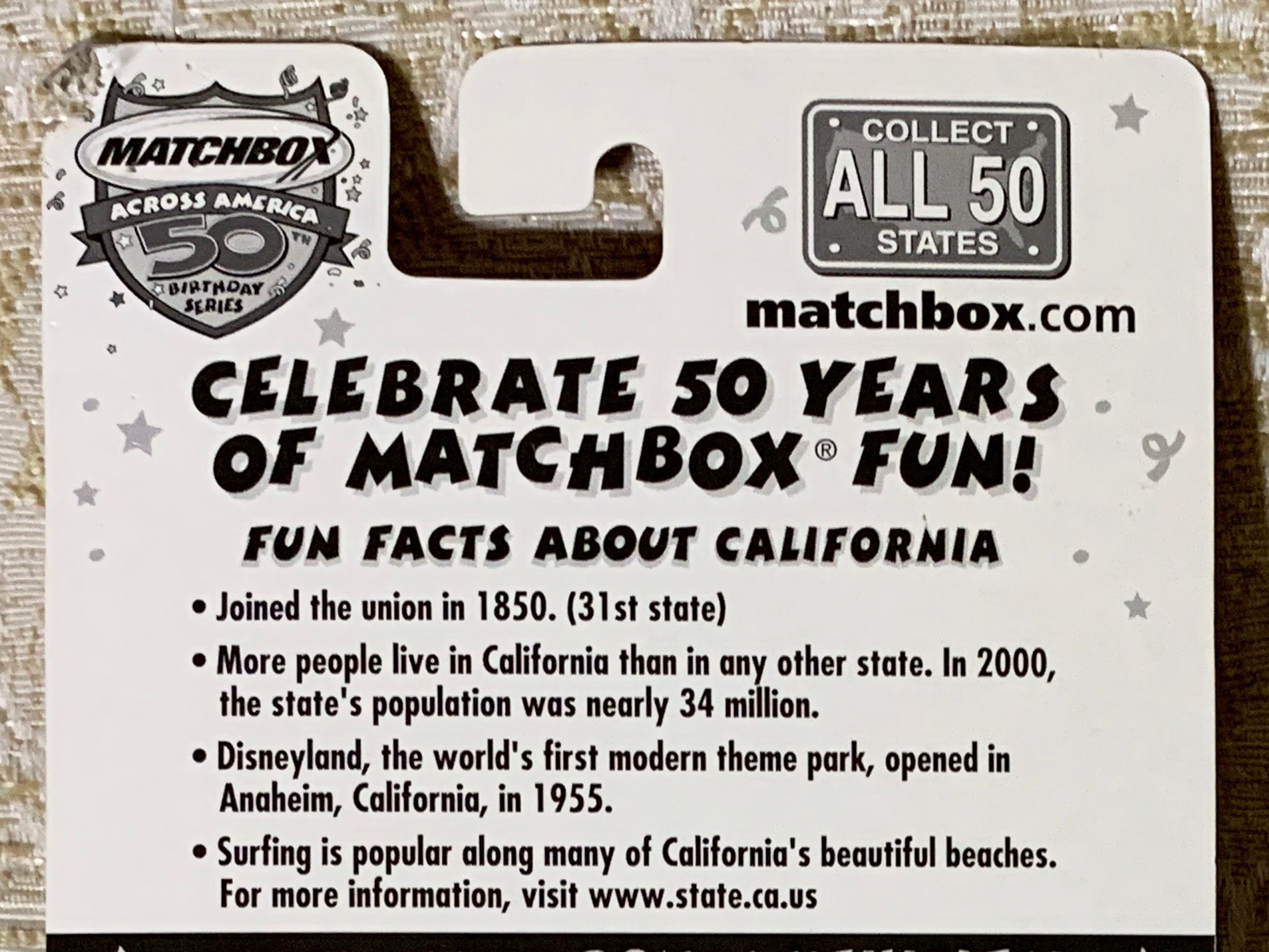 Matchbox Across America 50th Birthday Series. California - Etsy