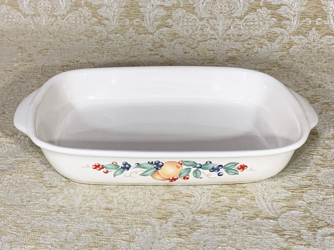 Corelle Coordinates Stoneware abundance Pattern 9 X 13 Inch Baking Dish ...