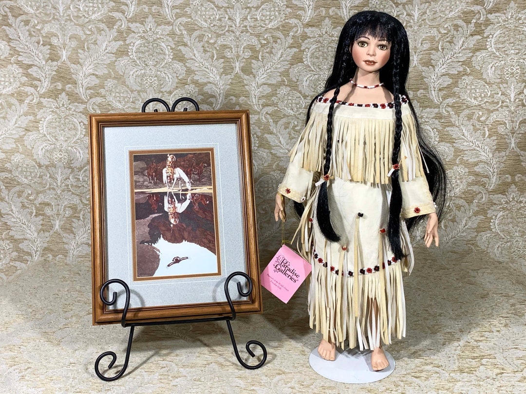 Vintage “the Good Omen” Framed Print and Paradise Galleries Porcelain ...