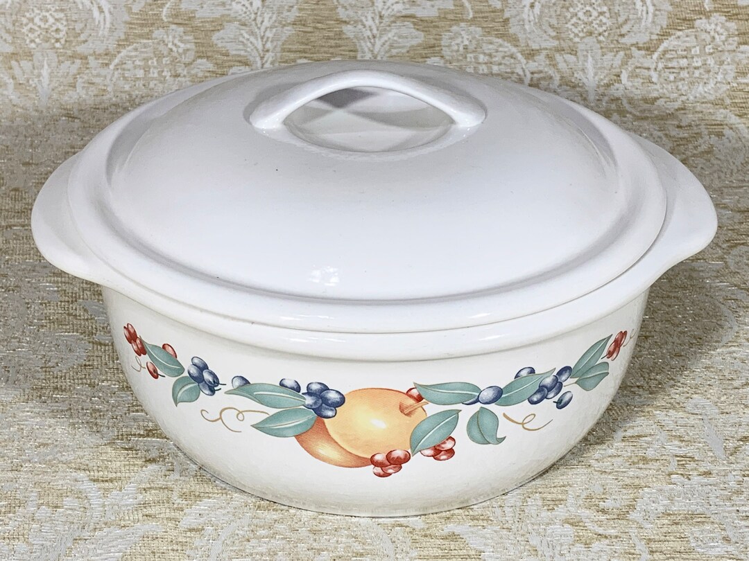 Corelle Coordinates Stoneware “abundance” Pattern 2-1/2 Quart Baking ...