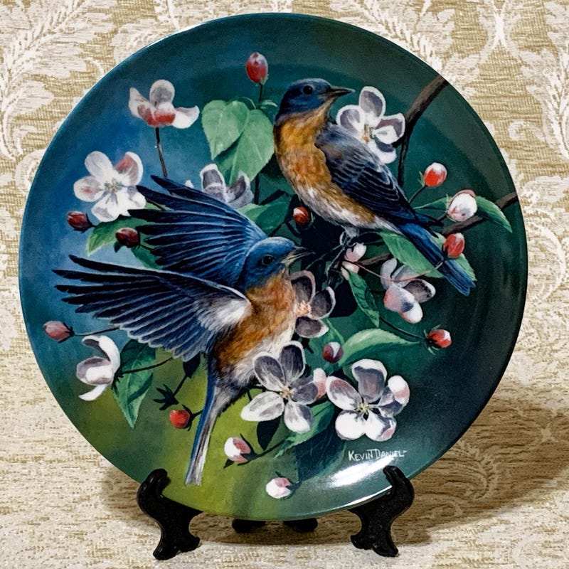 Bluebird Plate - Etsy
