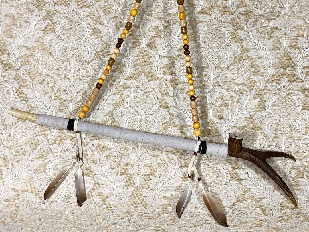 Vintage Native American Peace Pipe Art - Etsy