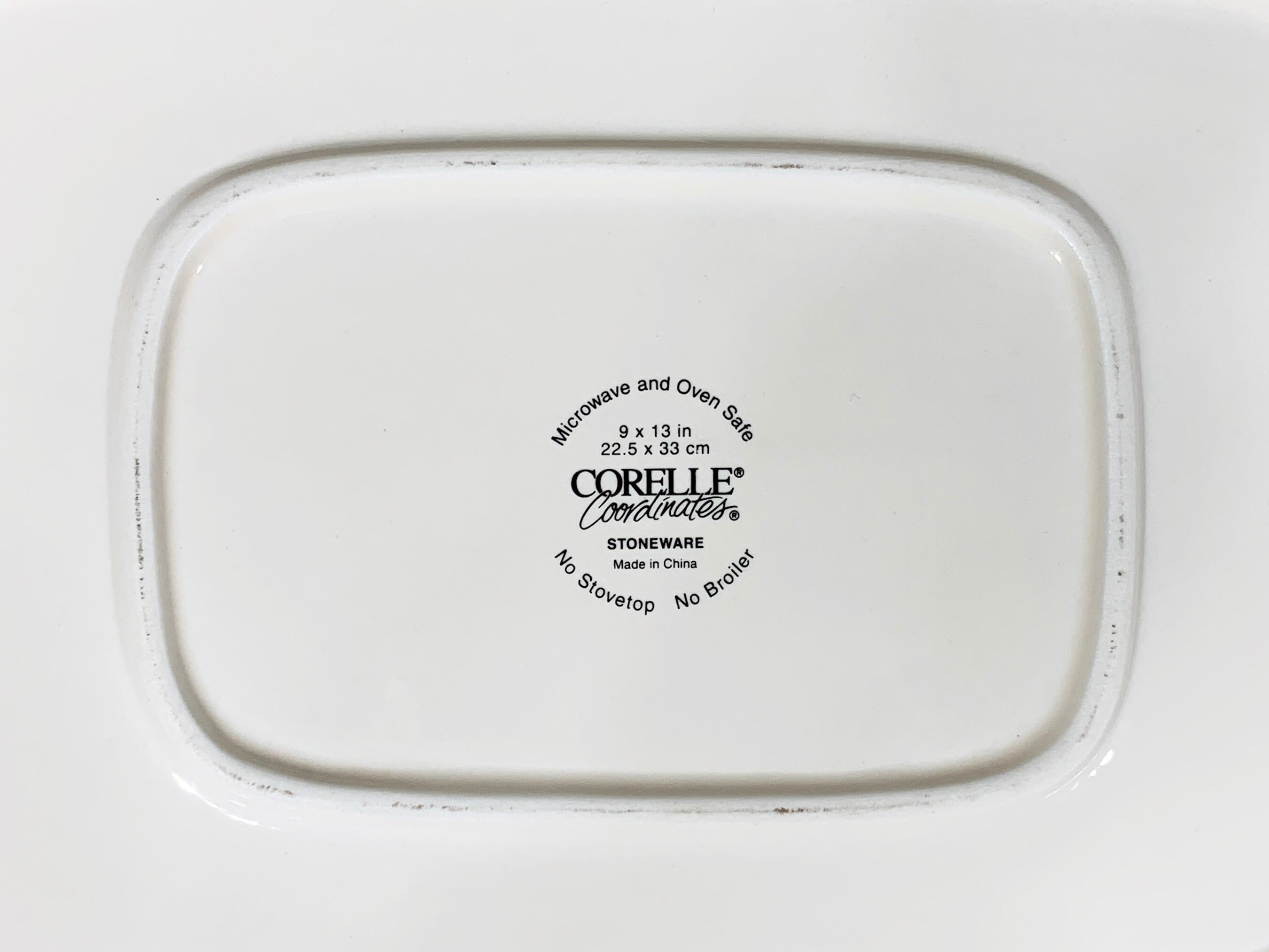 Corelle Coordinates Stoneware abundance Pattern 9 X 13 Inch Baking Dish ...