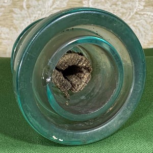 Vintage Glass Insulators and Wooden Insulated Guy Strain - Etsy