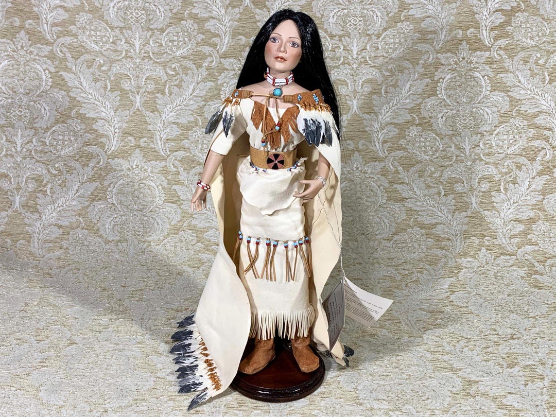 Beautiful Native American Doll by Danbury Mint - Etsy